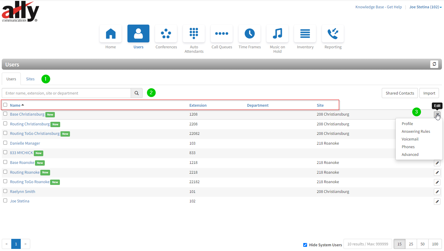 Ally Voice Office Manager Training Guide